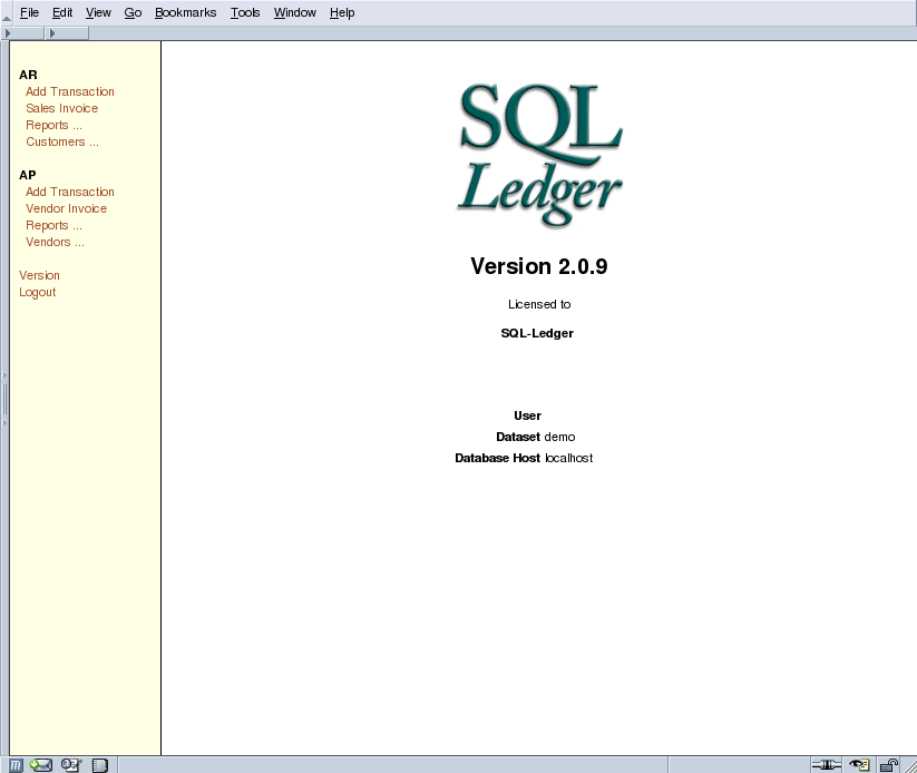 SQL-Ledger ERP